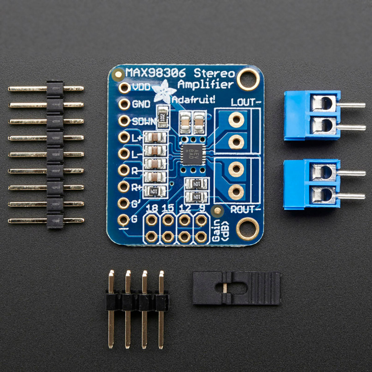 Adafruit Stereo 3.7W Class D Audio Amplifier - MAX98306 | 3DMakerWorld ...