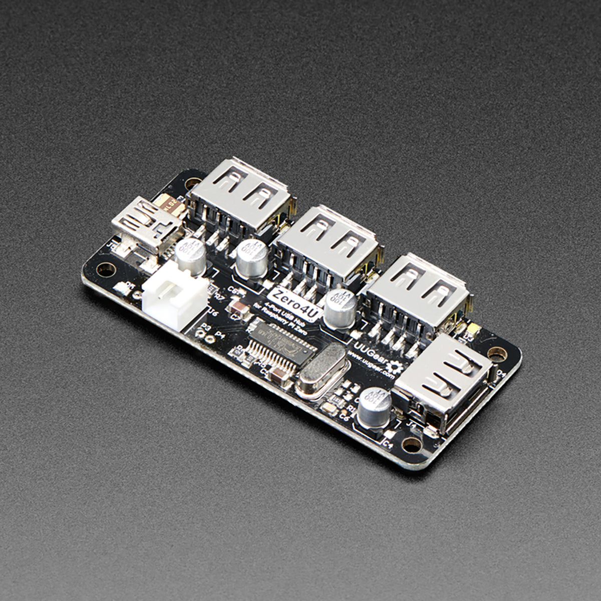 Adafruit Zero4U - 4-Port USB Hub without Pogo Pins | 3DMakerWorld, Inc.