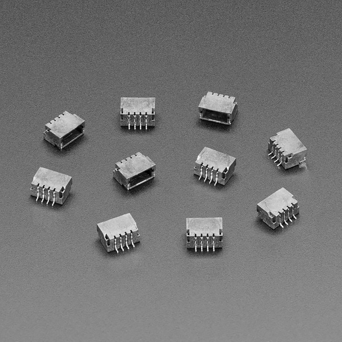 Adafruit JST SH 4-pin Right Angle Connector (10-Pack) | 3DMakerWorld, Inc.