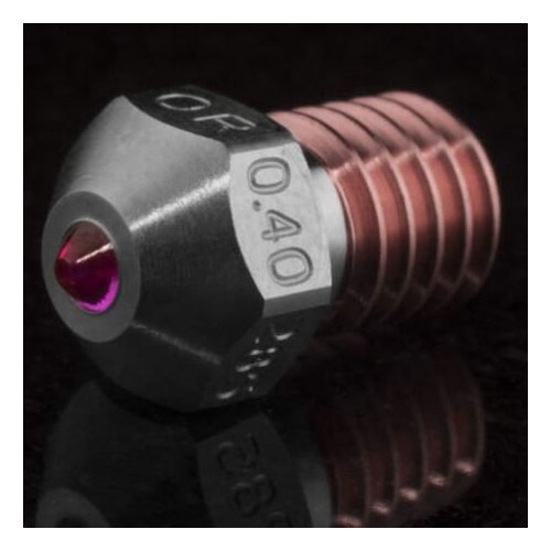 Olsson Ruby High Temp Nozzle - 1.75mm x 0.40mm | 3DMakerWorld, Inc.