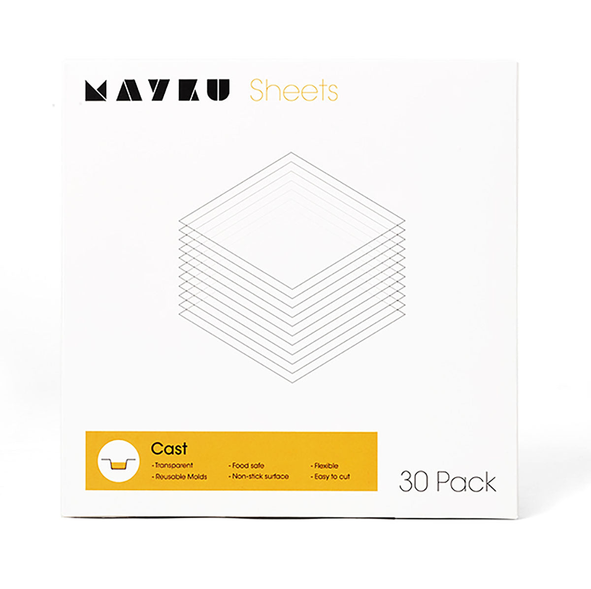 Mayku FormBox Cast Sheets, 0.5mm PETg (30 pack) | 3DMakerWorld, Inc.