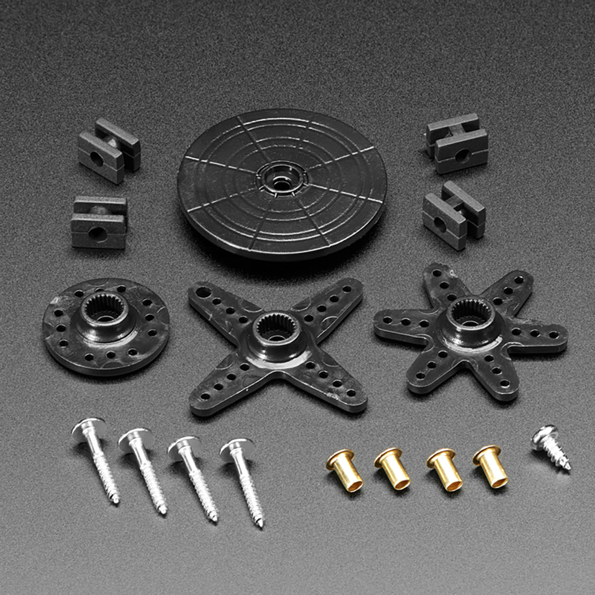 Adafruit Standard Servo Arm and Horn Set - 25 Spline | 3DMakerWorld, Inc.