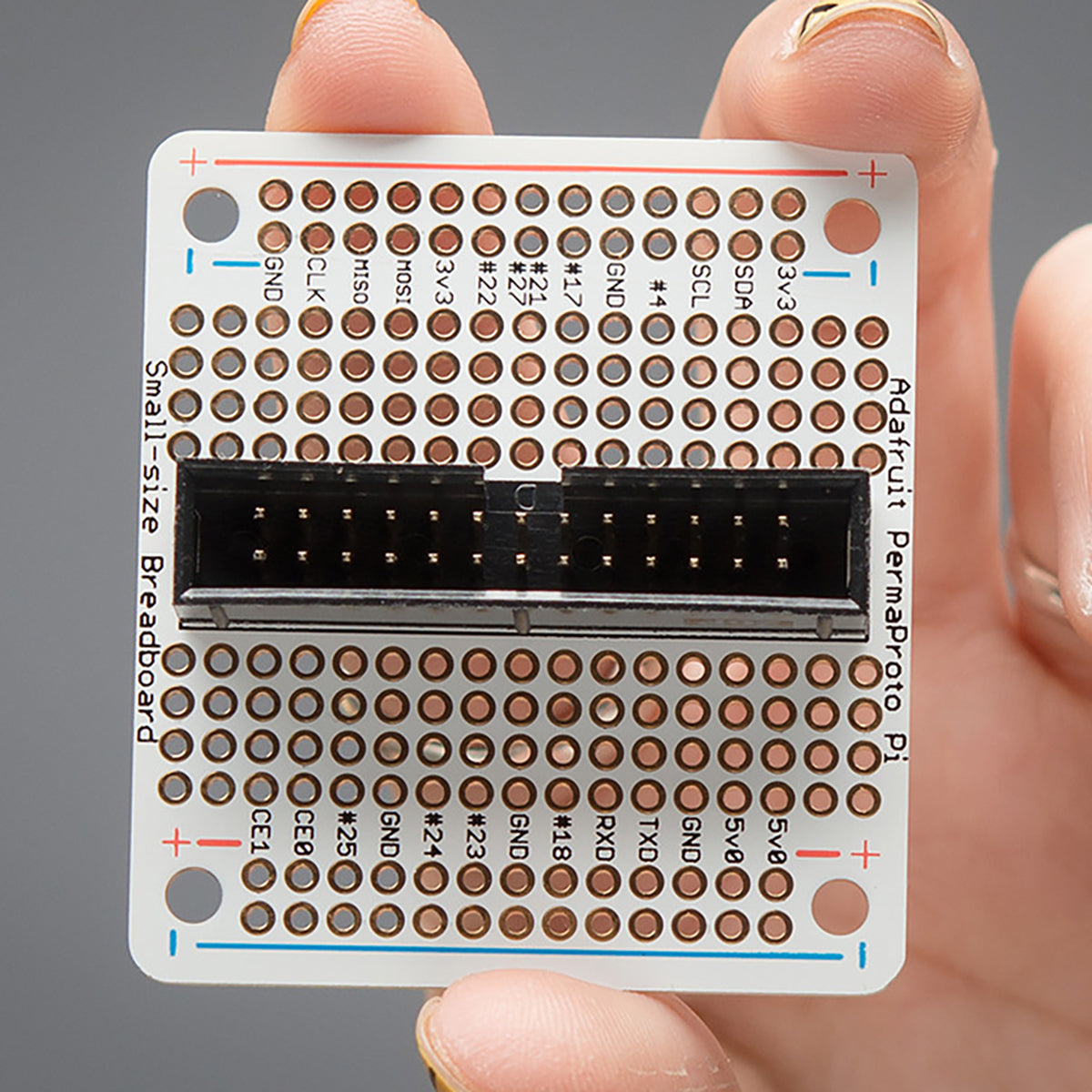Adafruit Small-Size Perma-Proto Raspberry Pi Breadboard PCB Kit ...