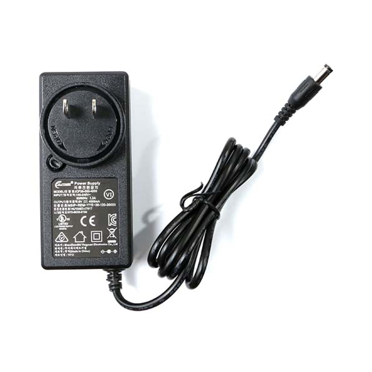 Hardkernel 5V/4A Power Supply - US Plug | 3DMakerWorld, Inc.