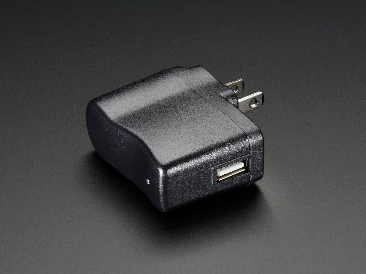 Adafruit USB Port Power Supply (AC Adapter), 5V/1A (1000mA ...