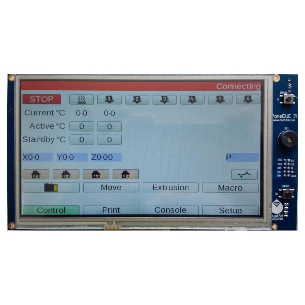 Duet3D Integrated PanelDue Touchscreen - 7"– 3DMakerWorld, Inc.