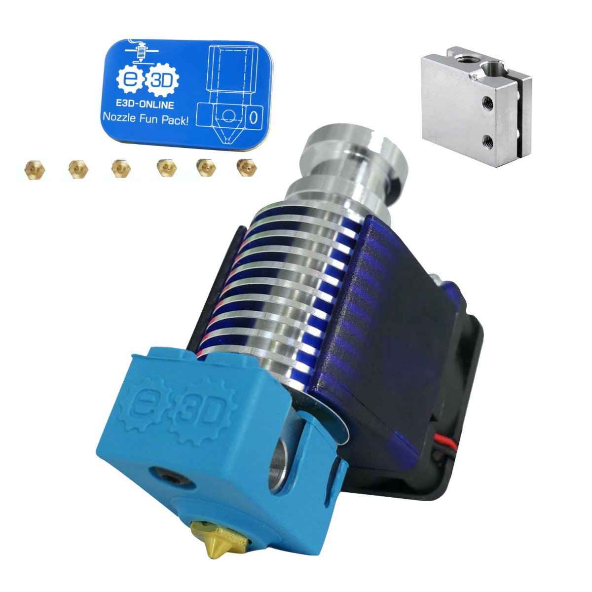 E3D V6 All-Metal HotEnd - 2.85mm Direct, 24V, Full Kit w/ Volcano Bloc ...